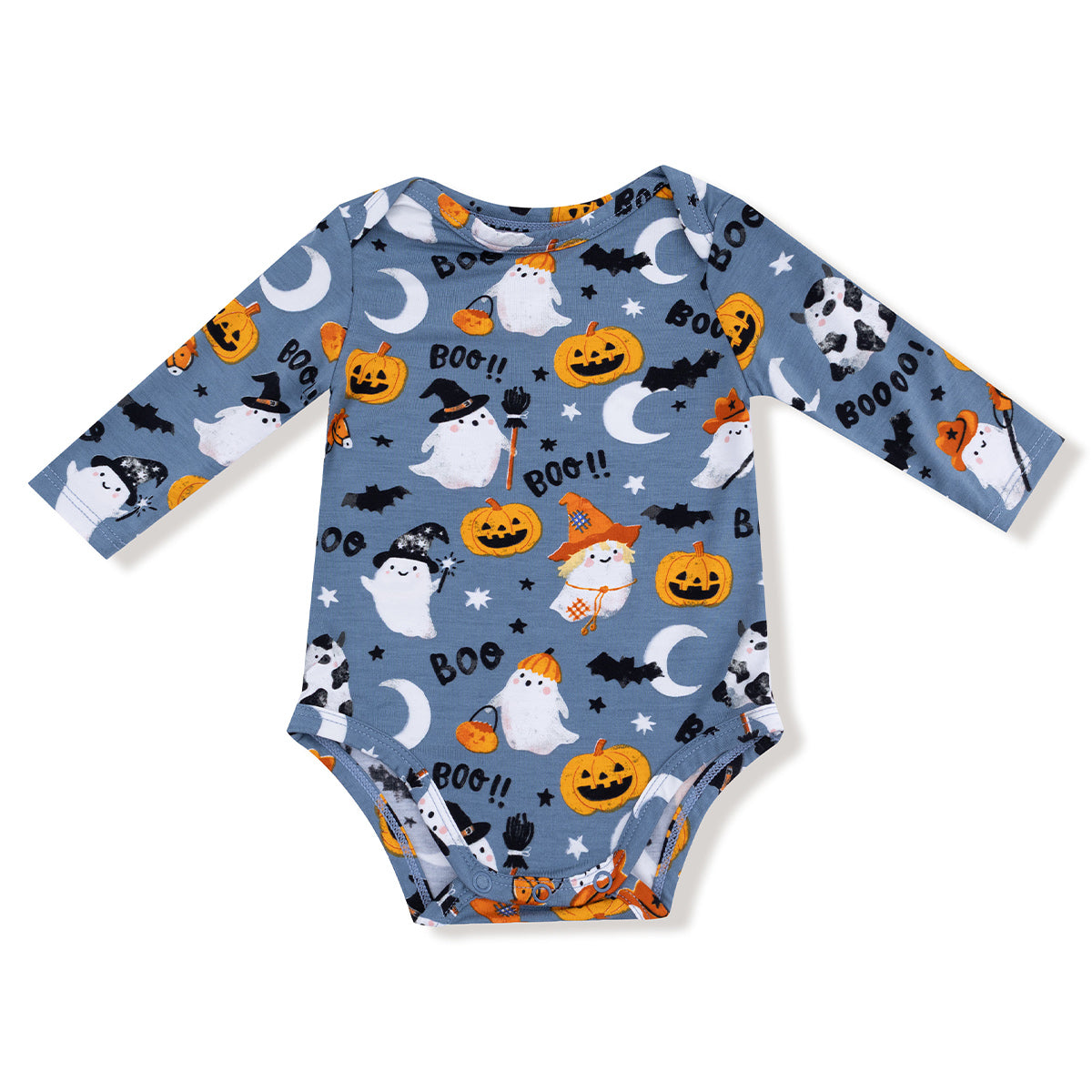 Long Sleeve Bodysuit, Costumed Ghosts – SpearmintLOVE