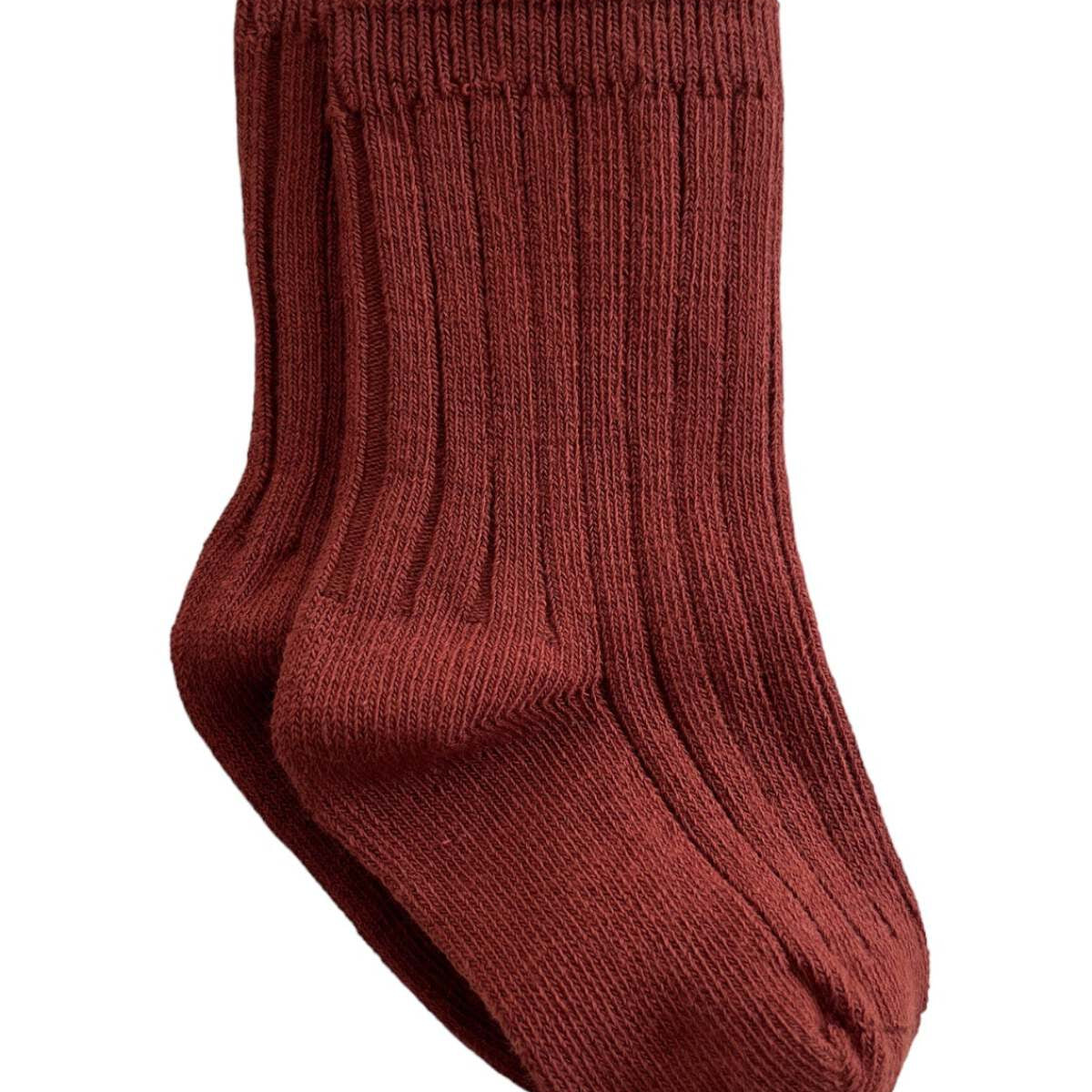 Basic Ribbed Socks, Dark Brown – SpearmintLOVE