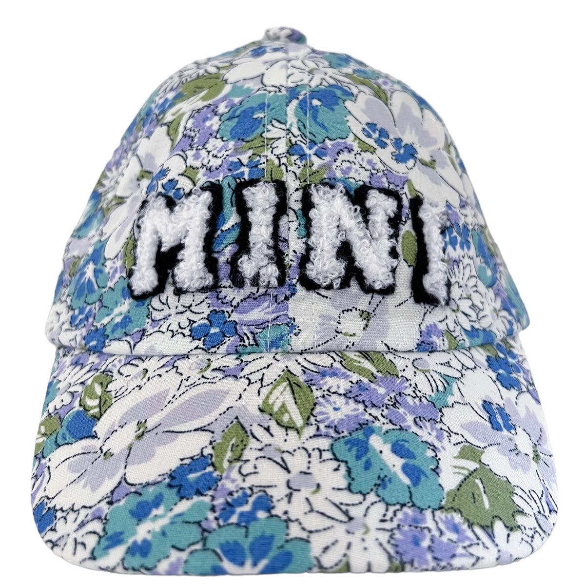 MINI Kids Baseball Hat, Iris Floral – SpearmintLOVE