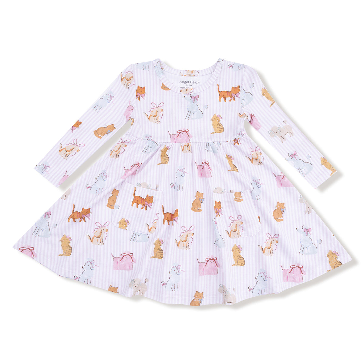 Long Sleeve Twirly Dress, Fancy Pets – SpearmintLOVE