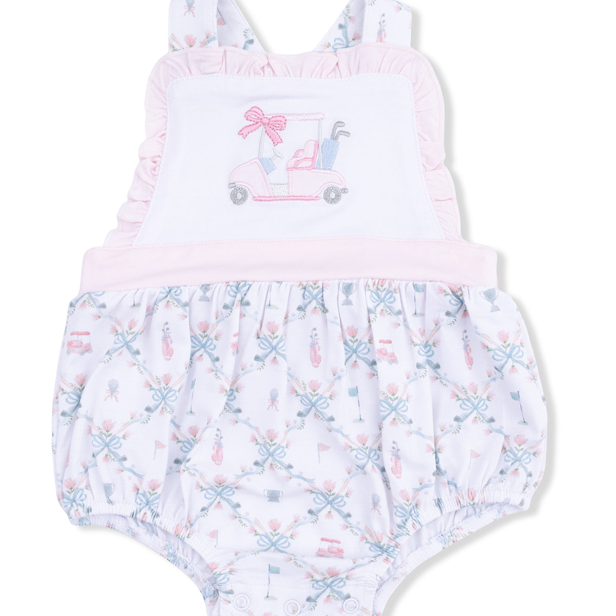Ruffle Bubble, Golf Trellis Pink – SpearmintLOVE