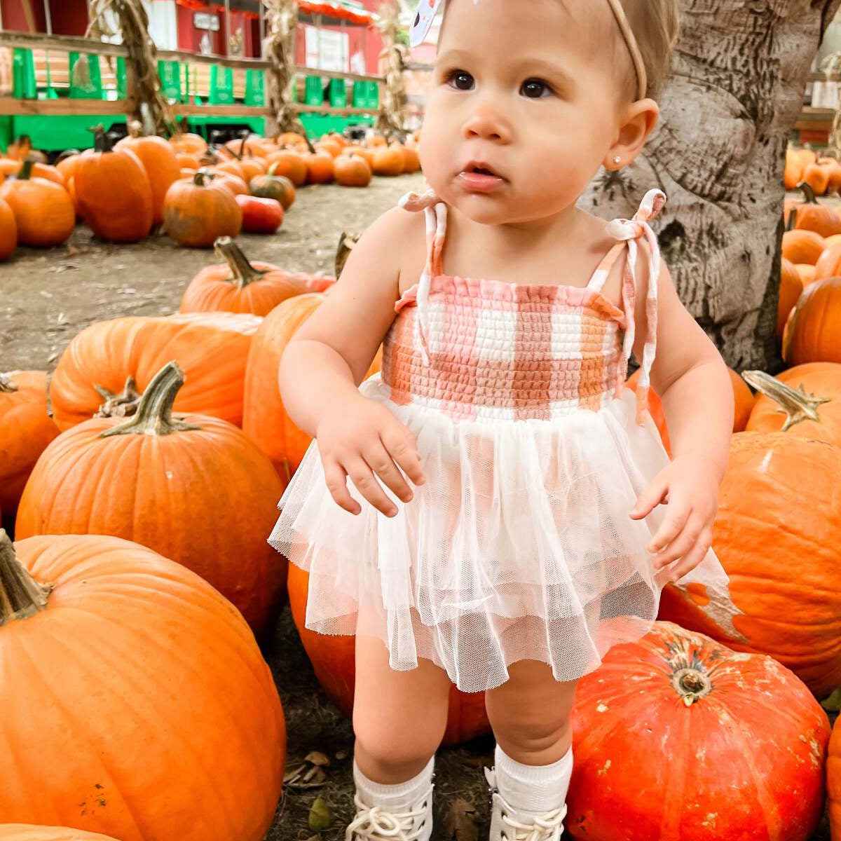 Muslin Tutu Bubble, Harvest Plaid – SpearmintLOVE