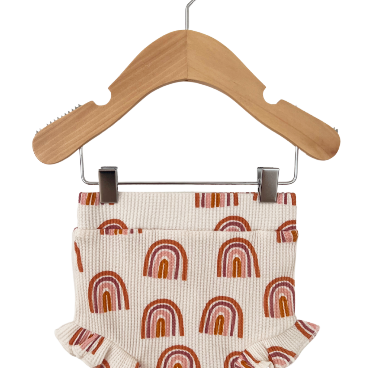 Organic Waffle Ruffle Bloomer, Rust Rainbow – SpearmintLOVE