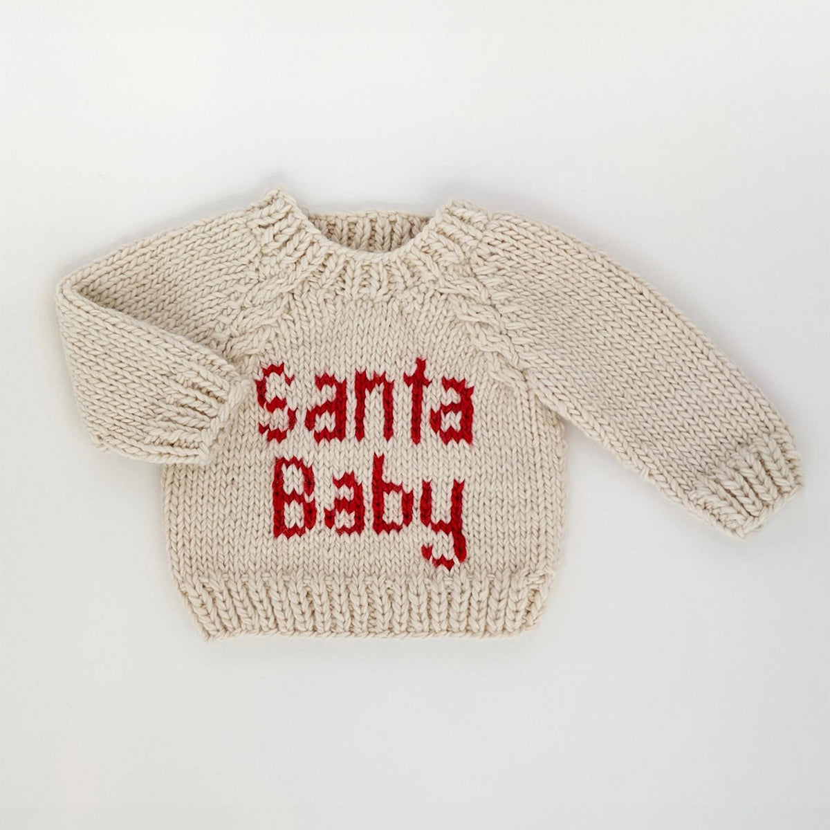 Santa Baby Crew Neck Knit Sweater – SpearmintLOVE